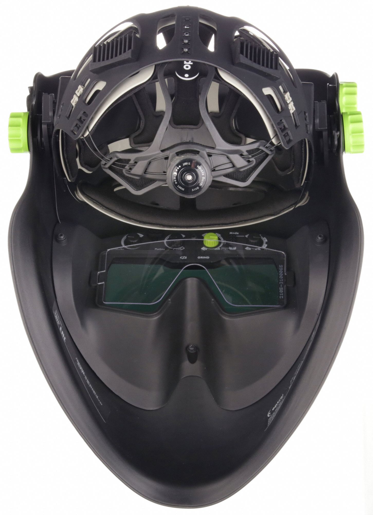 OPTREL Welding Helmet: Auto-Darkening, 5 Arc Sensors, Black, W5 to W12 ...