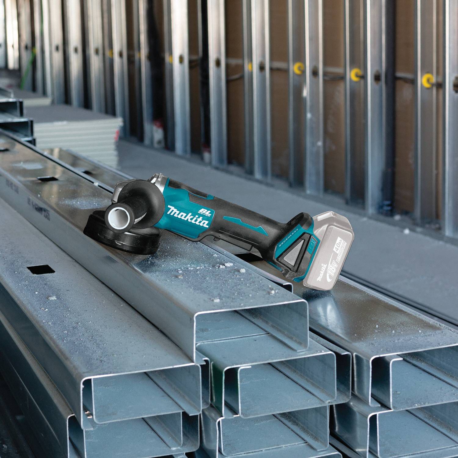 MAKITA Angle Grinder: 4 1/2 in_5 in Wheel Dia, Paddle, without Lock-On ...