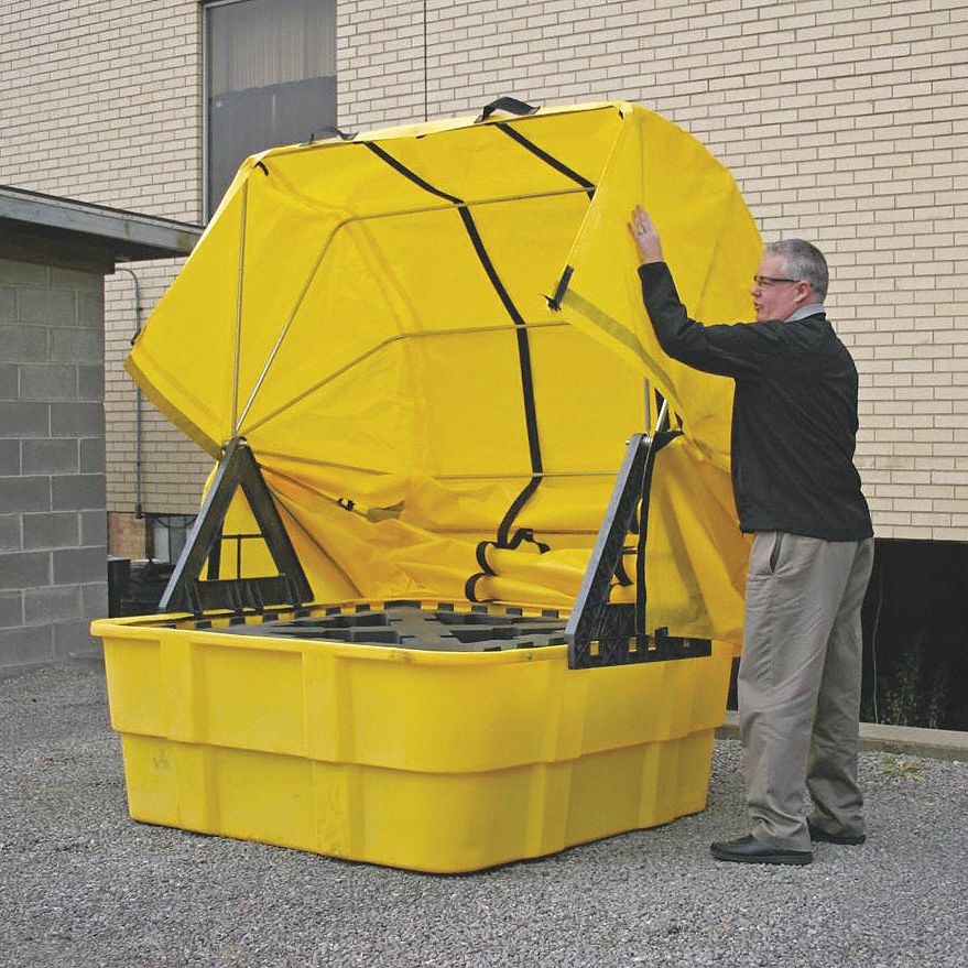 EAGLE Covered IBC Containment Unit: For 1 IBC, 67 19/64 in L x 84 3/8 ...
