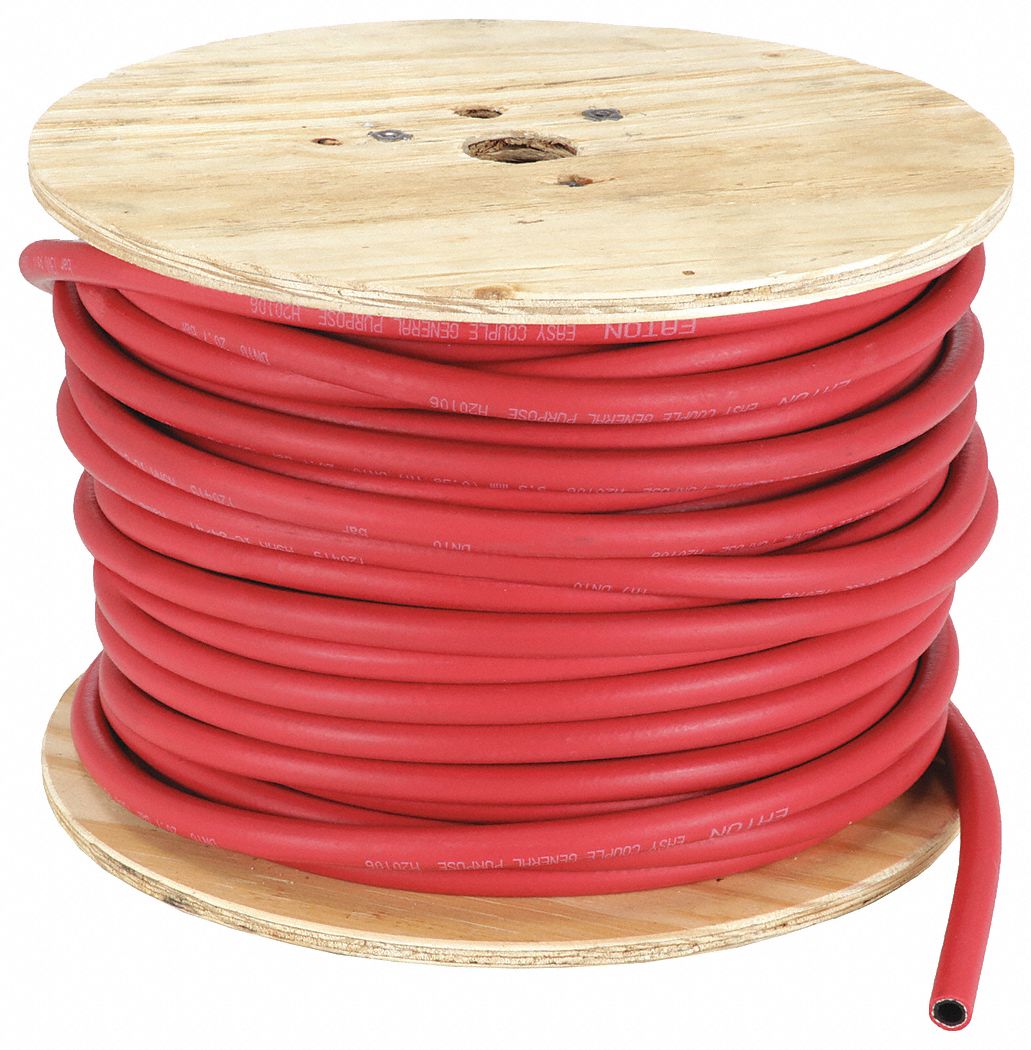 BOSTON, 1/2 in Hose Inside Dia., Red, Easy Couple Hose - 402F88 ...