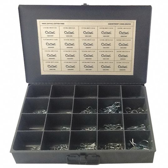 Bridge, Inch, Pin Assortment,1100 pcs,20 Sizes - 402K03|JBDL20HPIN ...