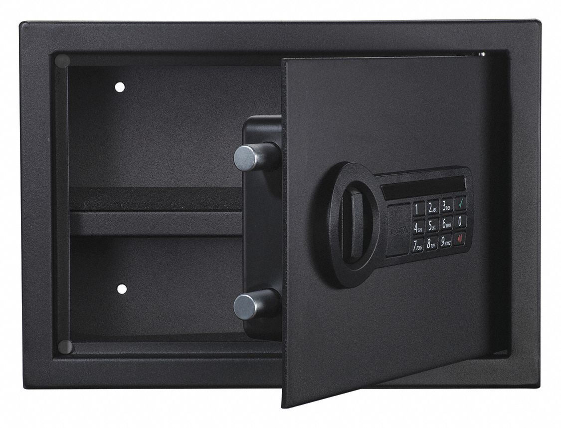 Personal Safe,Black,Weight 22 lb. - Grainger