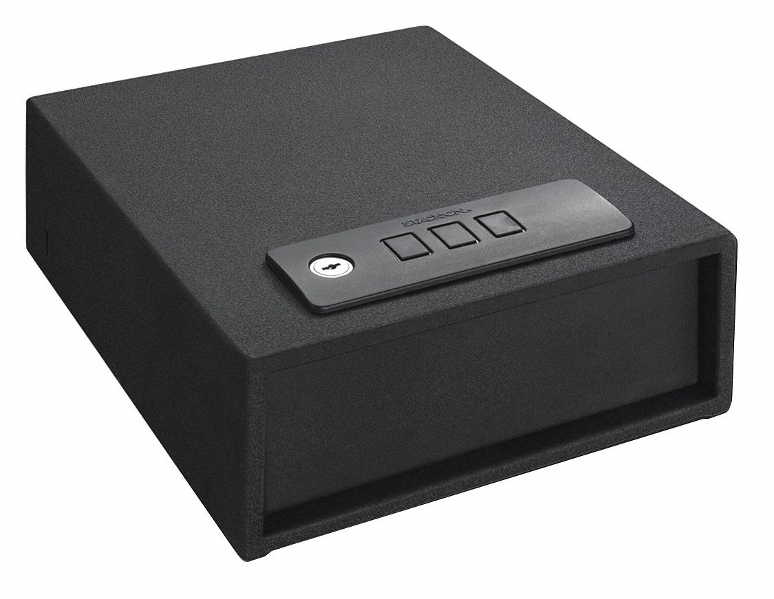 Quick Access Safes,Pistol Style,Black - Grainger