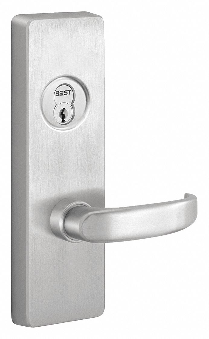 PRECISION, 36 in Max Door Wd, Stainless Steel, Mechanical Exit Device ...