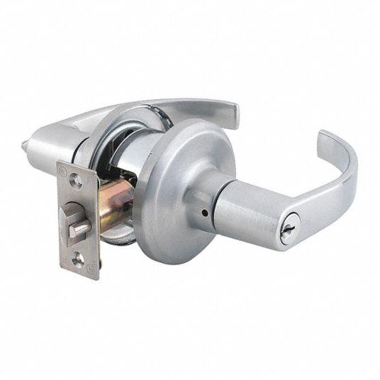 STANLEY, Office Lever Locksets, Chrome, Door Lockset - 402V38 ...