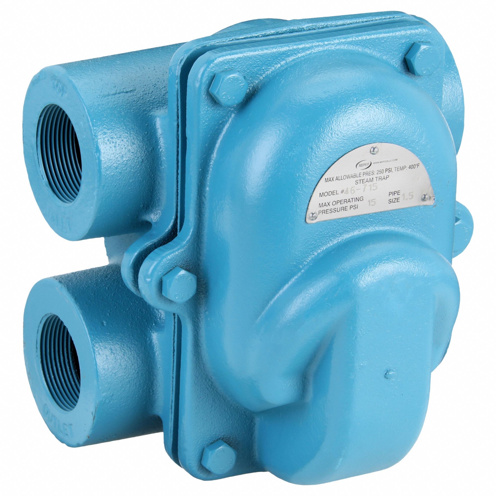 Cast Iron, 1 1/2 in FNPT, Steam Trap - 402W71|46-715G - Grainger
