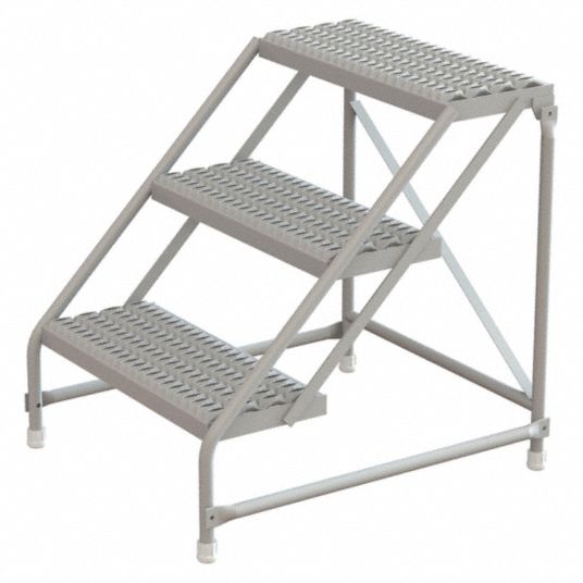 Step Stand,Steel,30" Overall H,Gray - Grainger