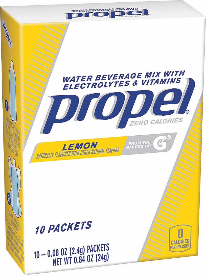 PROPEL, Lemon, Single-Serve, Sports Drink Mix - 403U26|01090 - Grainger
