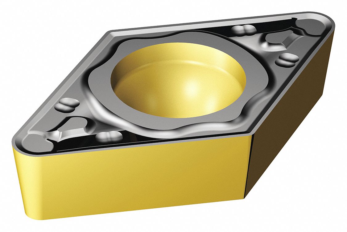 SANDVIK COROMANT, DCMT Insert, Neutral, Turning Insert, Roughing, Diamond, DCMT - 404D09|DCMT 3 ...