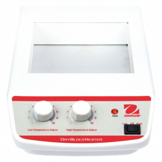 OHAUS, 16 7/8 in Overall Dp, 3 1/2 in Overall Ht, Heat Block - 404P59 ...