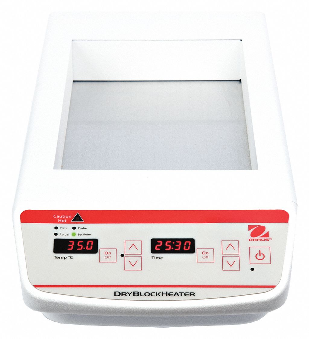 OHAUS, 20 7/8 in Overall Dp, 3 1/2 in Overall Ht, Heat Block - 404P62 ...