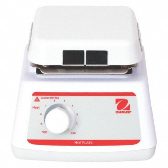 OHAUS, 1 Positions, 4 in Plate Wd, Hot Plate - 404P64|HSMNHP4CAL - Grainger