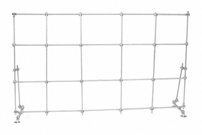 Stainless Steel, 1 in Rod Dia, Aluminum Lab Frame - 404R97|CLR-FHOODSX ...