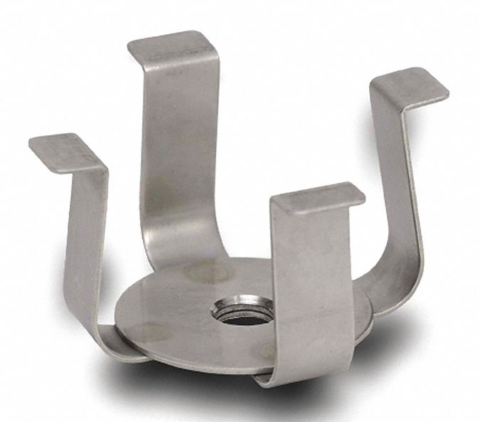 OHAUS, Flask Clamp, Stainless Steel, Erlenmeyer Flask Clamp - 404U70 ...