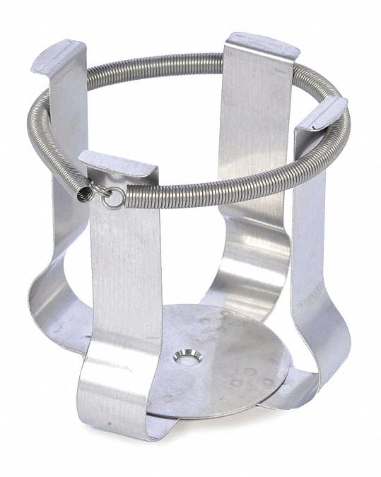 OHAUS, Flask Clamp, Stainless Steel, Media Bottle Clamp - 404U74 ...