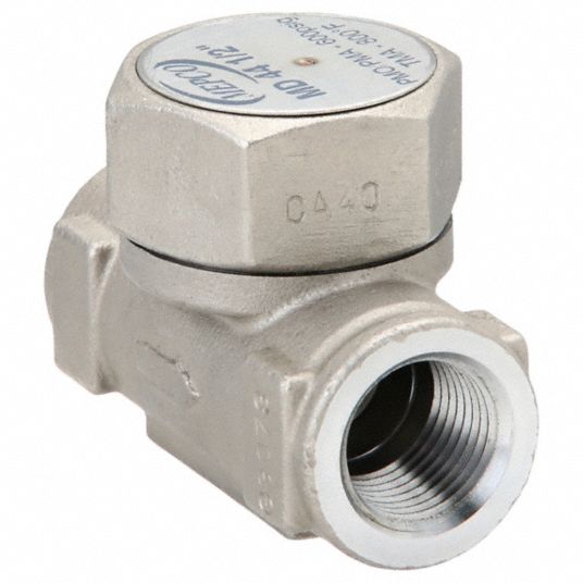 Stainless Steel, 1/2 in FNPT, Steam Trap - 405Y80|MD-44 - Grainger