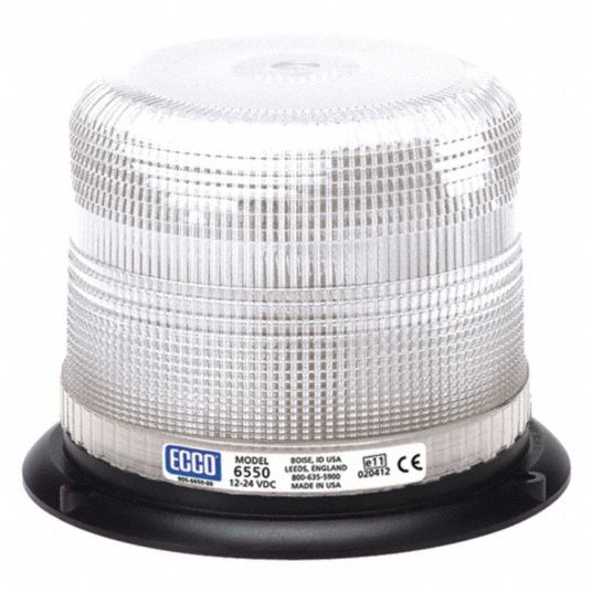 ECCO Strobe Light, Clear, Flashing - 406A76|6550C - Grainger