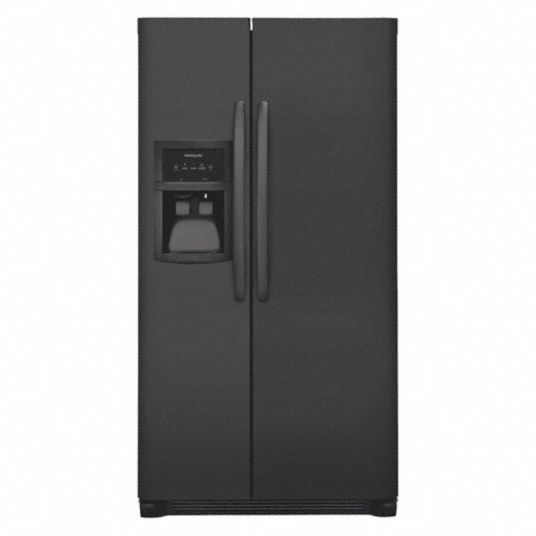 FRIGIDAIRE, Black, 22.6 cu ft Total Capacity, Refrigerator and Freezer ...