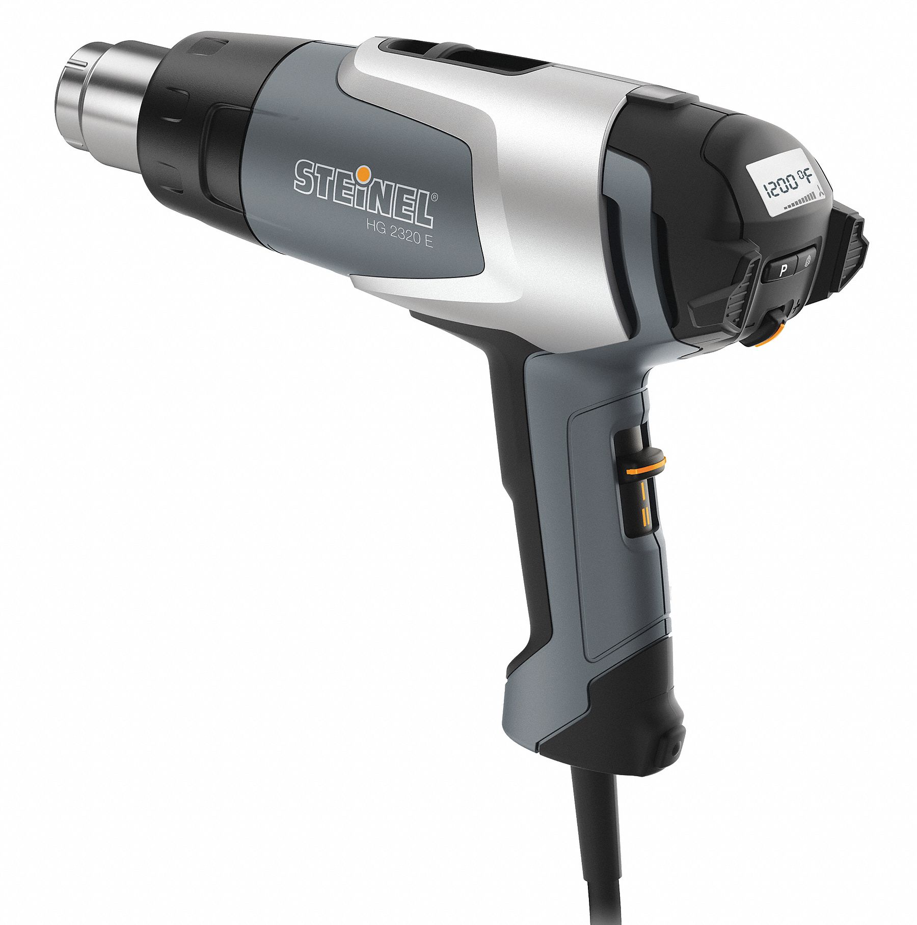 STEINEL Heat Gun: Pistol-Grip, 120V AC, Two-Prong, 176°F to 1,202°F, 13 ...