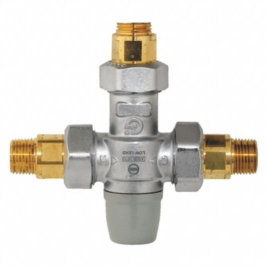 AMTC VALVE, 1/2 in Inlet Connection Size, 1/2 in Outlet Connection Size ...