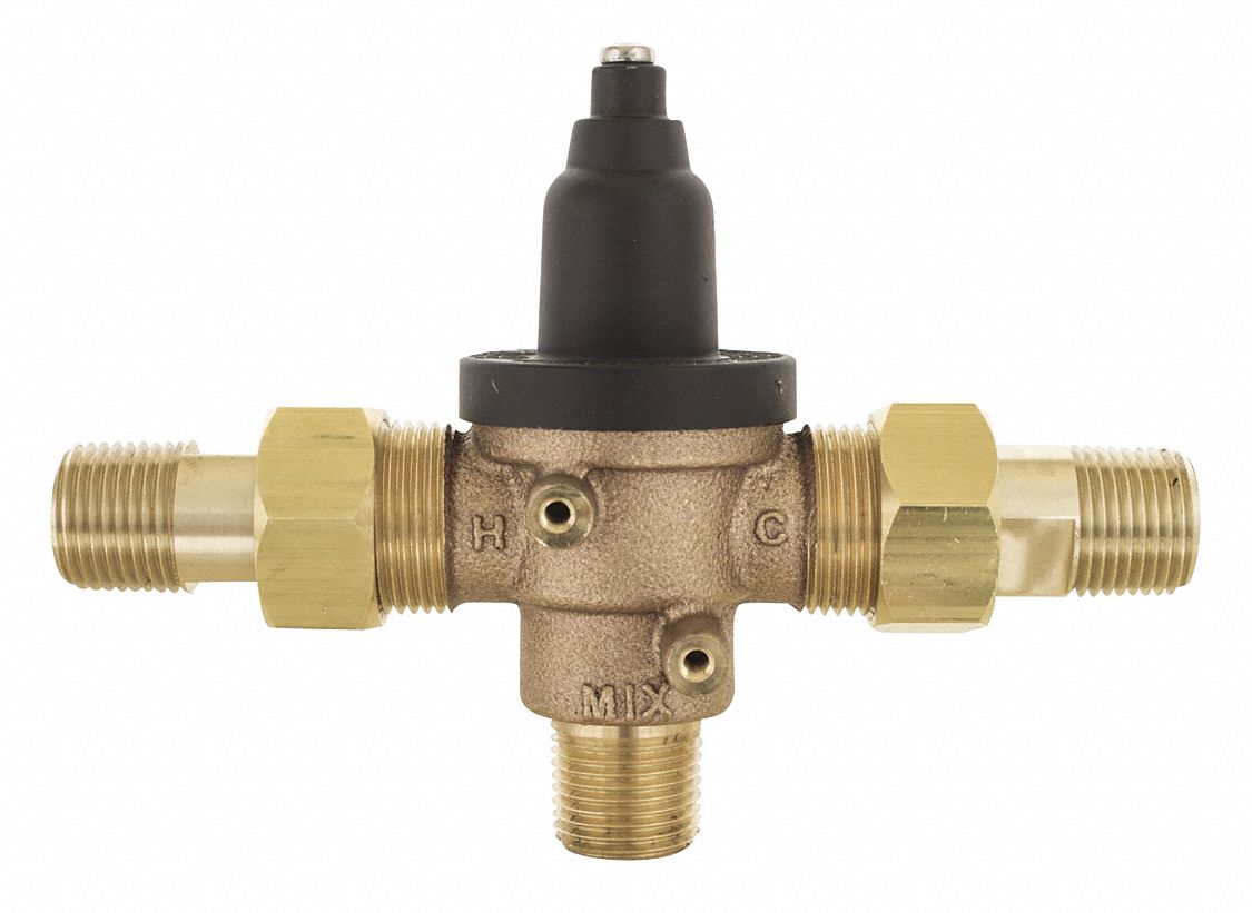 BRADLEY, 1/2 in Inlet Connection Size, 1/2 in Outlet Connection Size ...