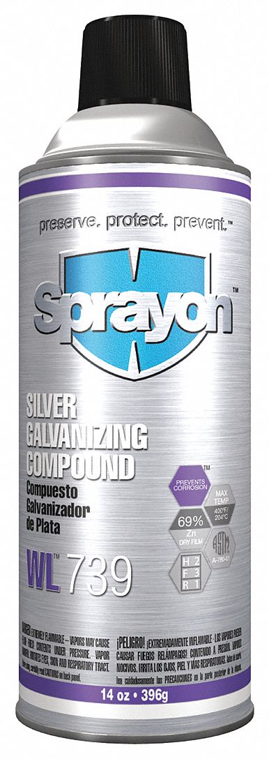 SPRAYON Sprayon SC0739000 Sprayon Corrosion Inhibitor: Silver, 14 oz ...