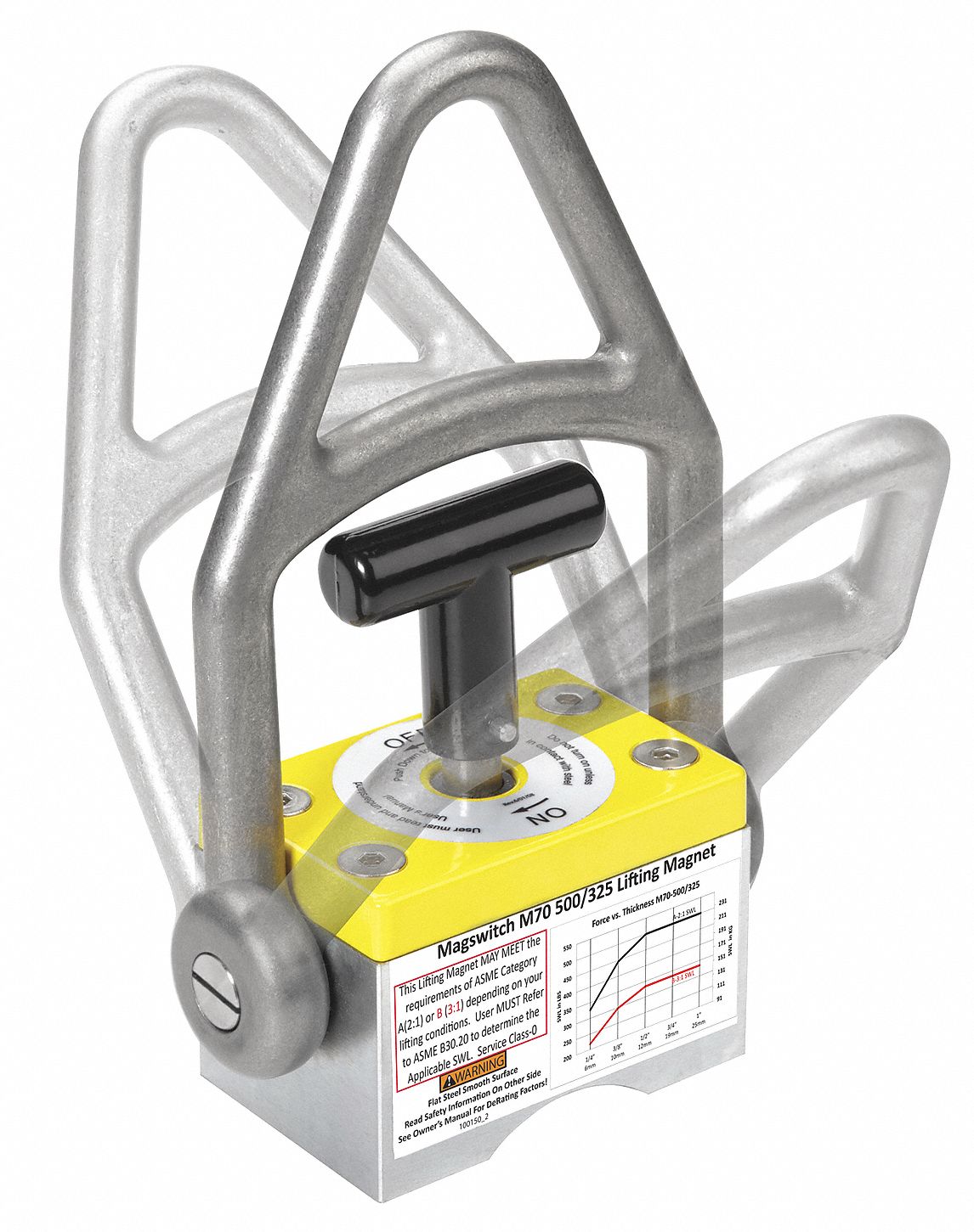 Lifting Magnet,1000 lb. Max. Pull,Steel - Grainger