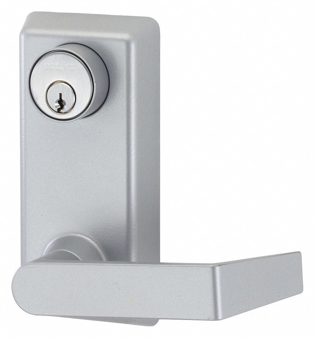 VON DUPRIN, 36 in Max Door Wd, Aluminum, Mechanical Exit Device Trim ...