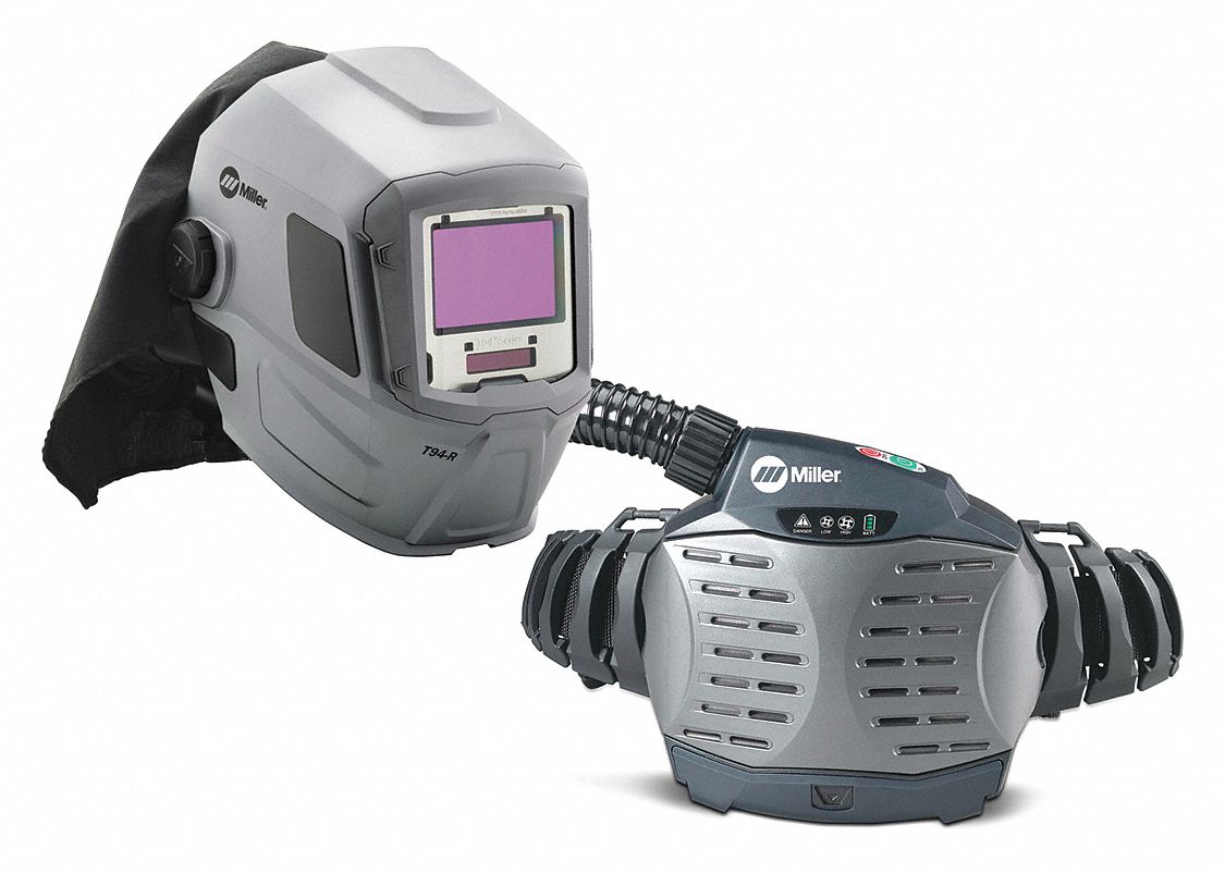 MILLER ELECTRIC, Helmet, Belt-Mount, PAPR System - 408M95|264573 - Grainger
