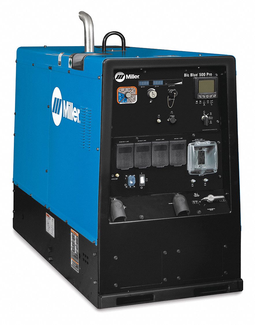 MILLER ELECTRIC, Big Blue 500 Pro, 49 hp, Engine-Driven Welder - 408N03 ...