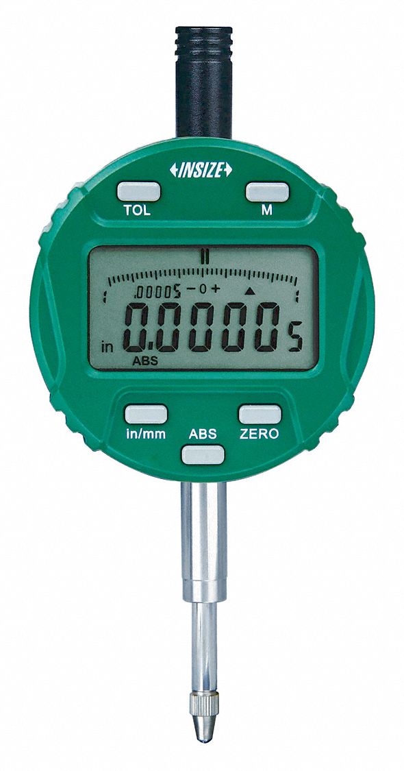 INSIZE, 0 in to 0.5 in /0 mm to 12.7 mm, Inch/Metric, Digital Indicator ...