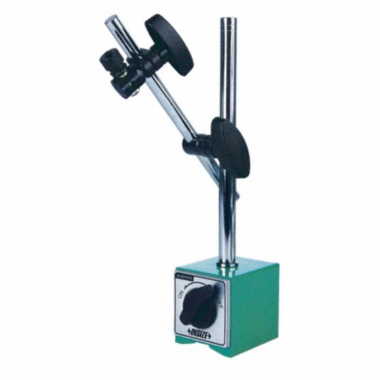 INSIZE Magnetic-Base Indicator Holder: Magnetic Base, Rigid Arm, 132 ...