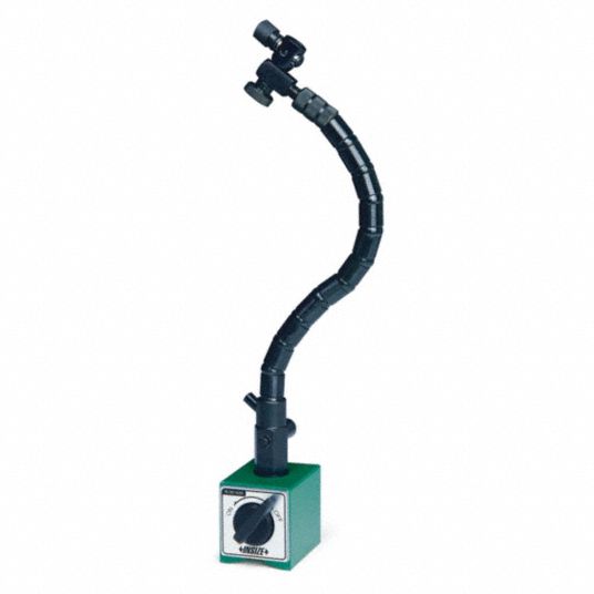INSIZE Magnetic-Base Indicator Holder: Magnetic Base, Flex Arm, 176 lbf ...