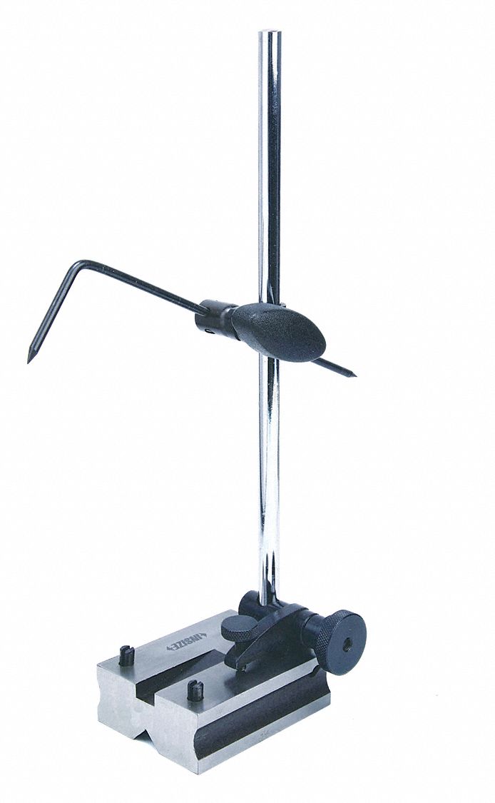 INSIZE, 2.559 in x 3.307 in x 1.063 in Base Size, Surface Gauge with ...