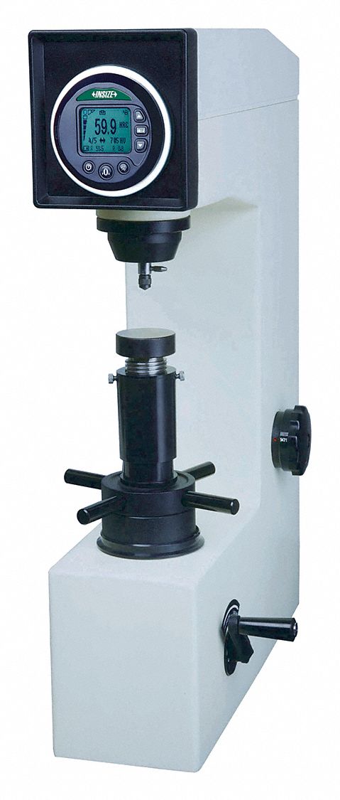 INSIZE, Cast Iron/Non-Ferrous Metal/Steel, 0.1 HR, Hardness Tester ...
