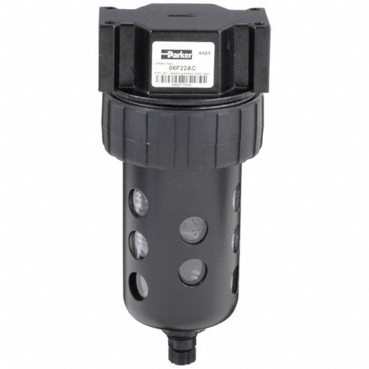 PARKER, Particulate, 3/8 in NPT, Compressed Air Filter - 409X66|06F22AC ...