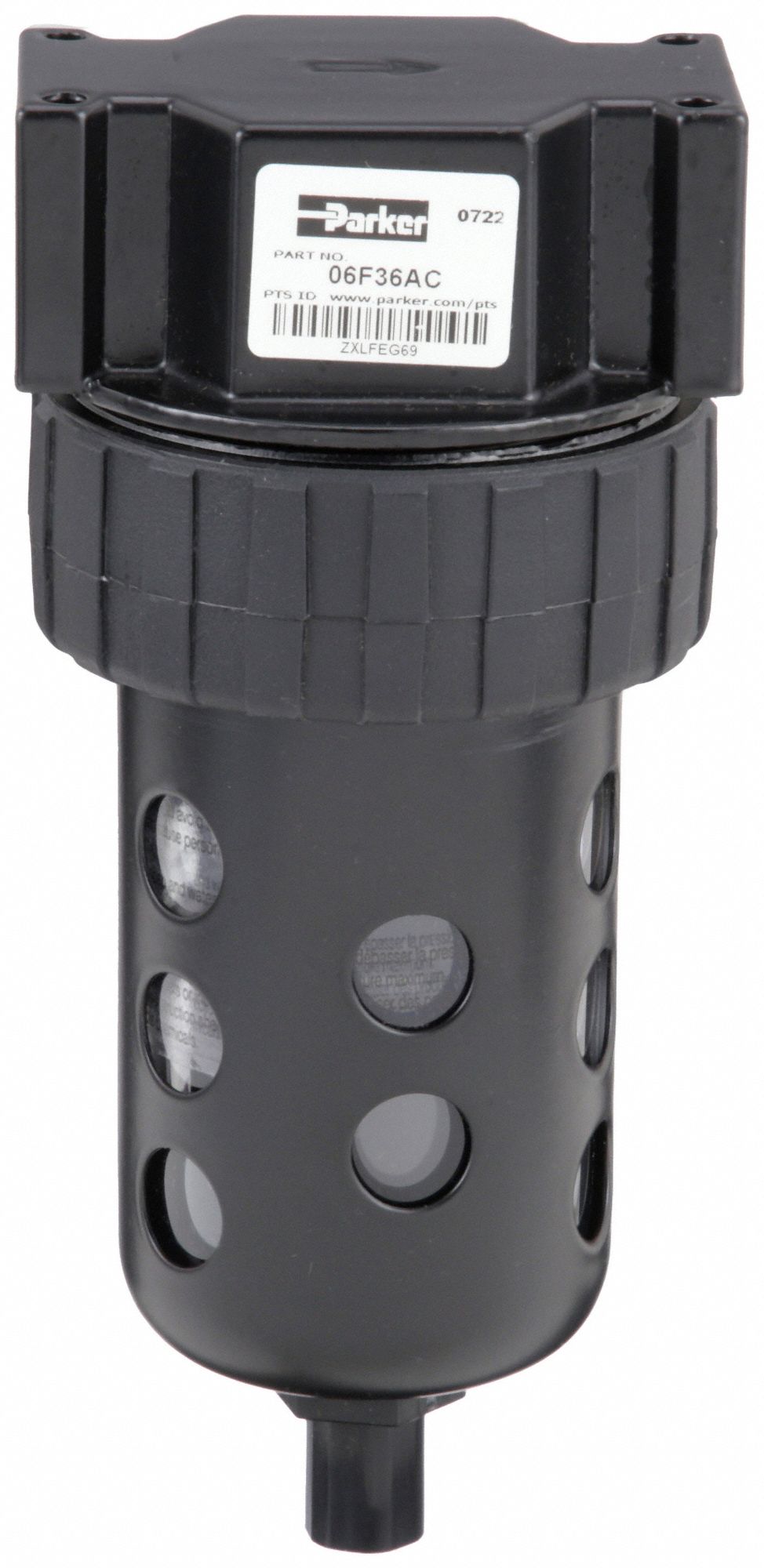 PARKER, Particulate, 1/2 in NPT, Compressed Air Filter - 409X72|06F36AC ...