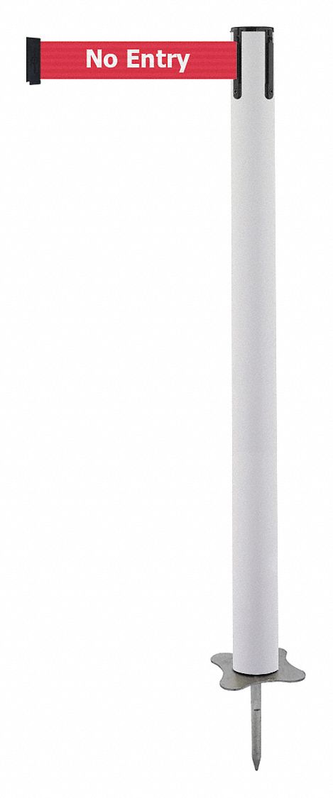 TENSABARRIER, Red, No Entry, Barrier Post with Belt - 410A06|884-32-MAX ...