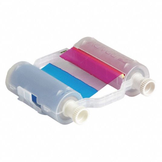 4 5/16 in x 200 ft, Black/Cyan/Magenta/Yellow, Label Printer Ribbon ...