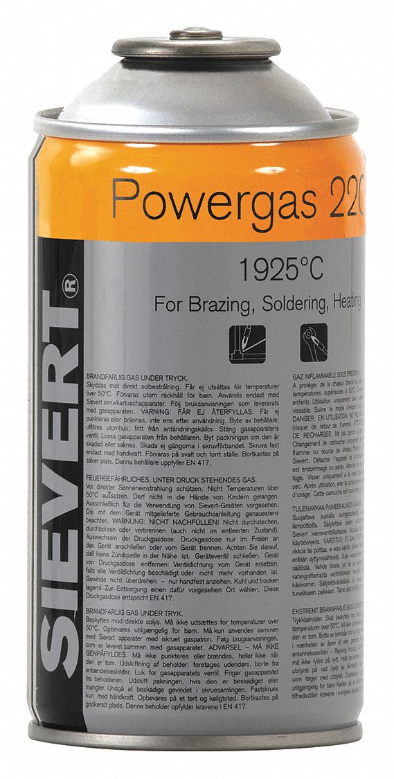 SIEVERT, Butane/Propane, 3.72 fl oz, Powergas - 40AX21|220383 - Grainger