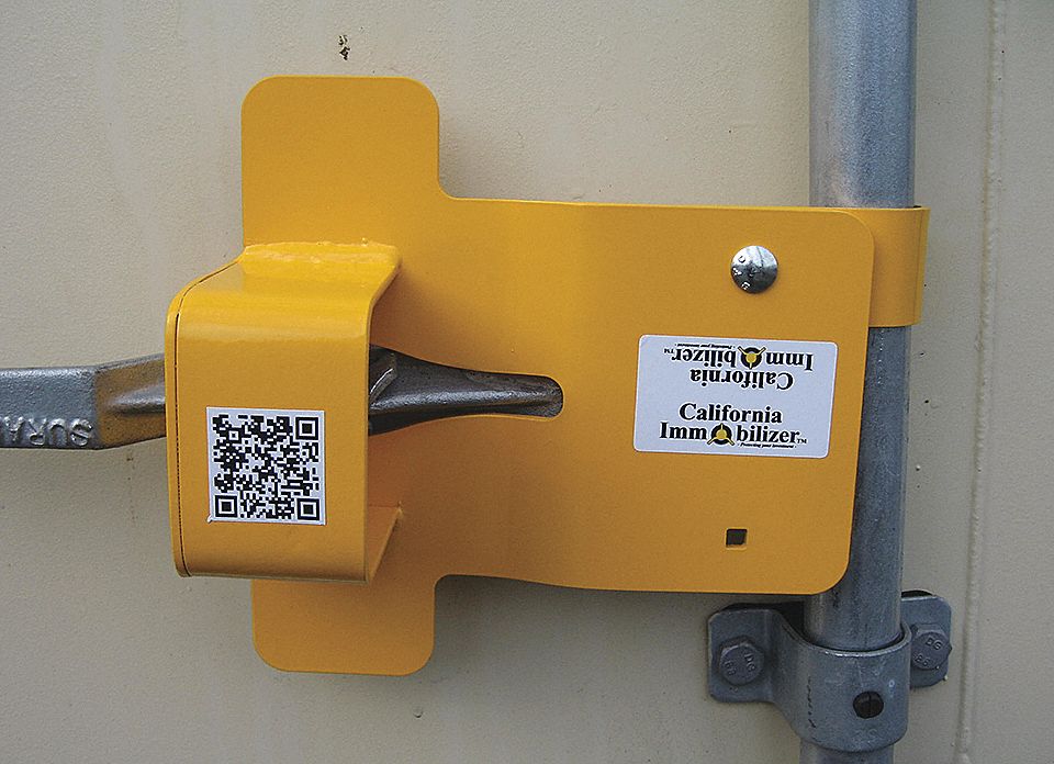 CALIFORNIA IMMOBILIZER CONTAINER DOOR LOCK W/DISK LOCK - Coupler Locks ...