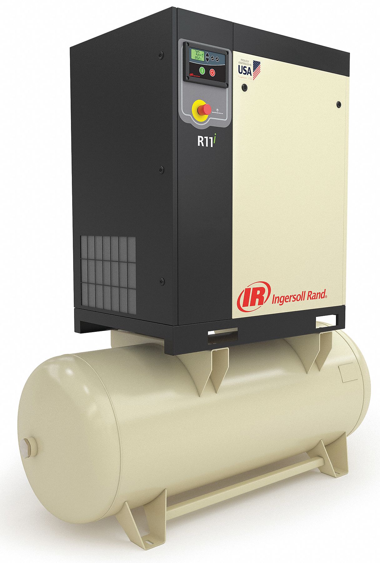 INGERSOLL RAND, Horizontal, 15 hp, Rotary Screw Air Compressor - 40AY90 ...