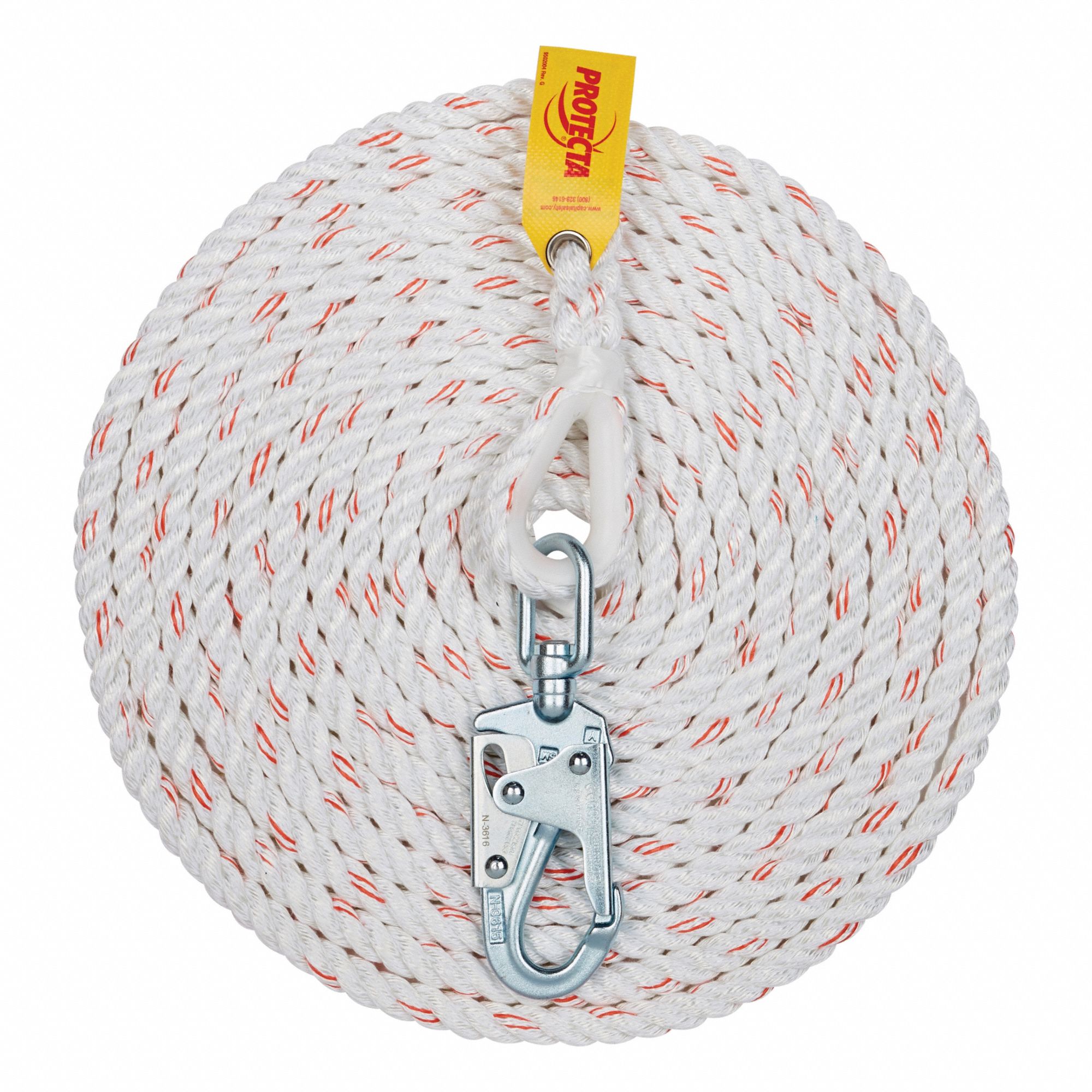 3M DBI-SALA, 25 ft Lifeline Lg, 310 lb Capacity, Vertical Lifeline ...