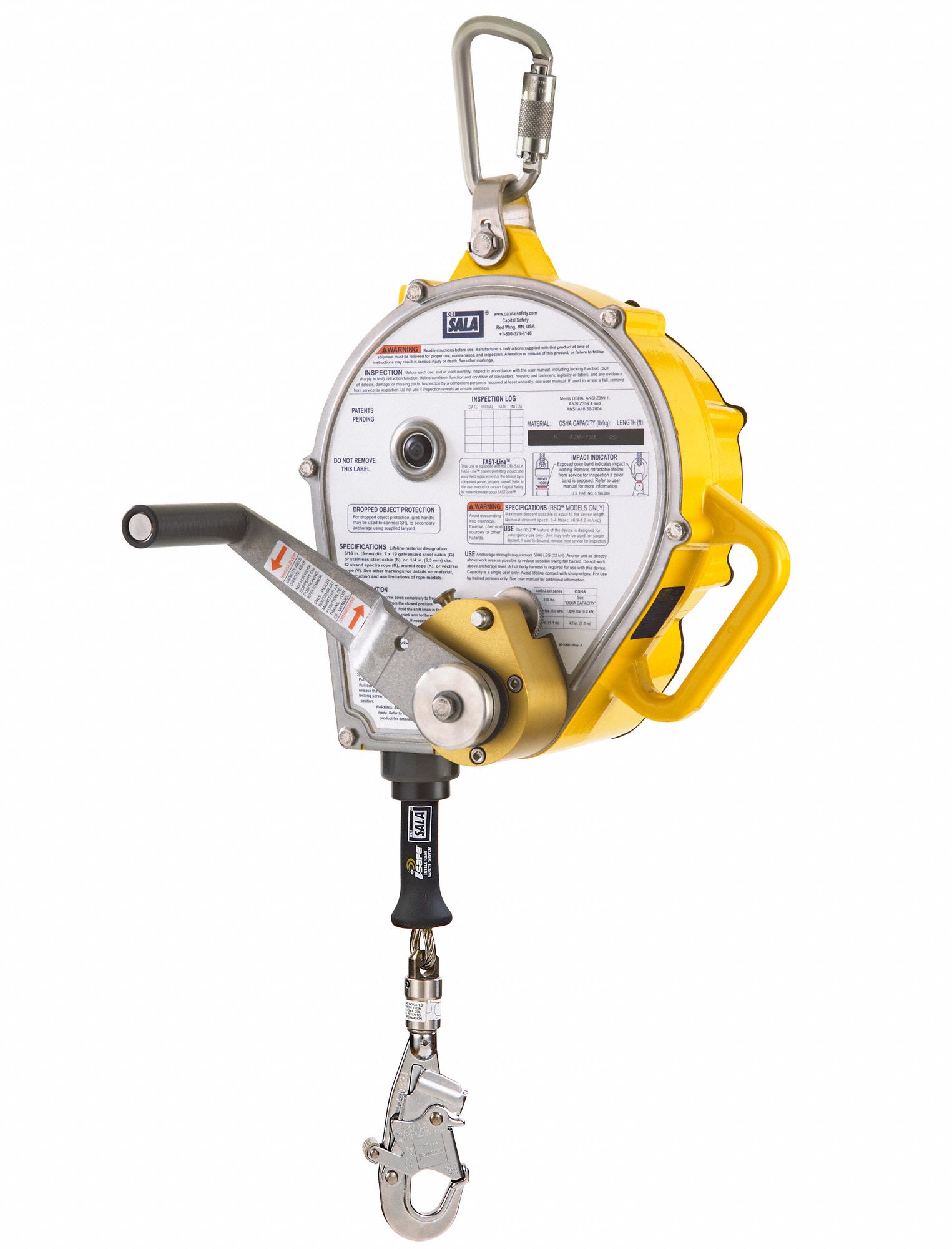 3M DBI-SALA Integrated Rescue Self-Retracting Lifeline - 40C684|3400912 ...