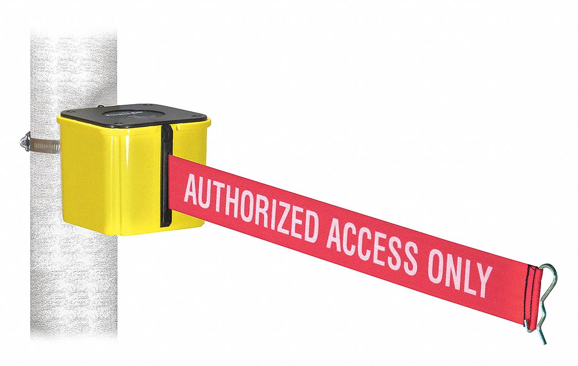 RETRACTA-BELT RETRACTABLE BELT BARRIER,YELLOW,15 FT. - 20693 ...