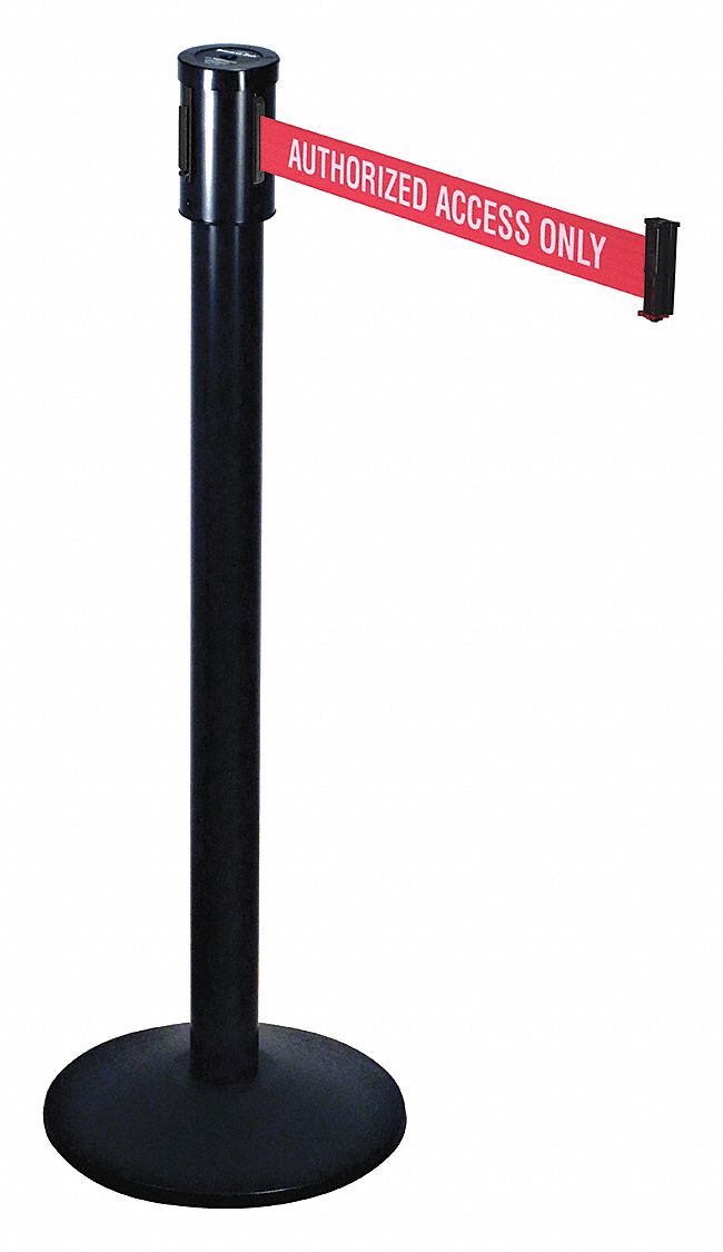 RETRACTA-BELT, Red, No Pattern, Barrier Post with Belt - 40CL59|321BA ...