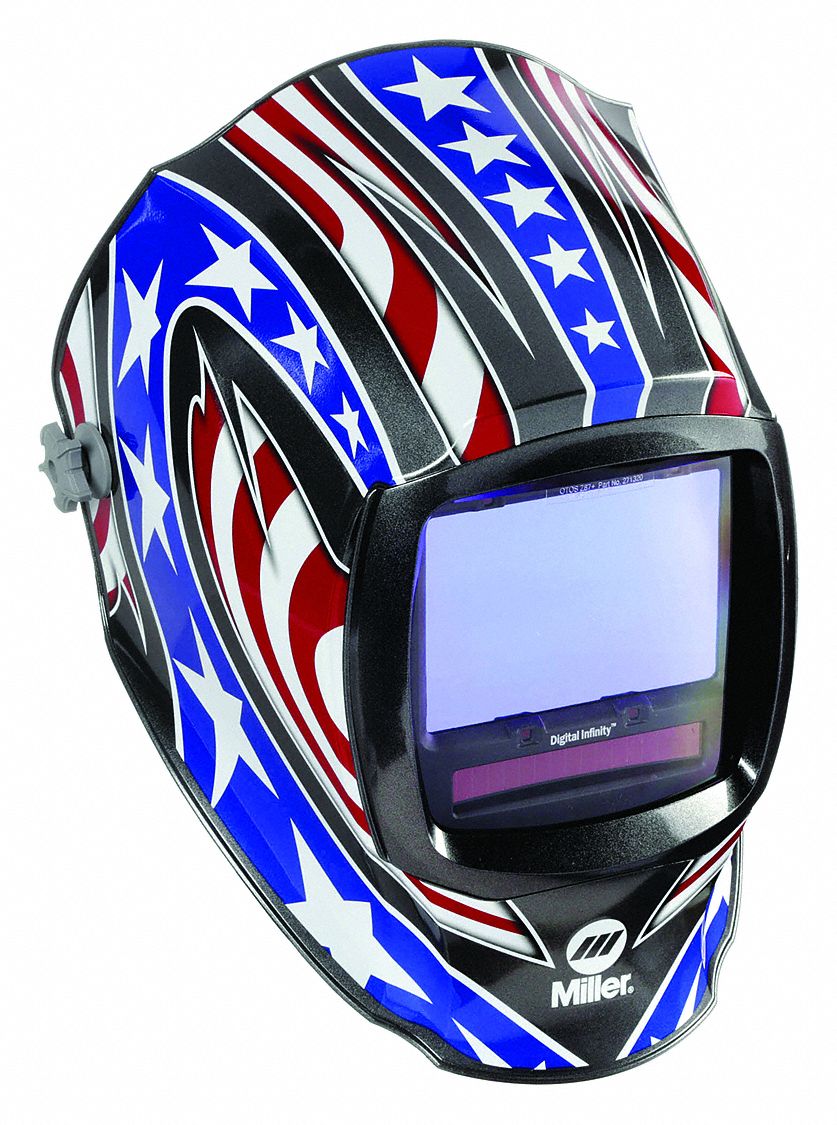 MILLER ELECTRIC, Auto-Darkening, 4 Arc Sensors, Welding Helmet - 40CN05 ...