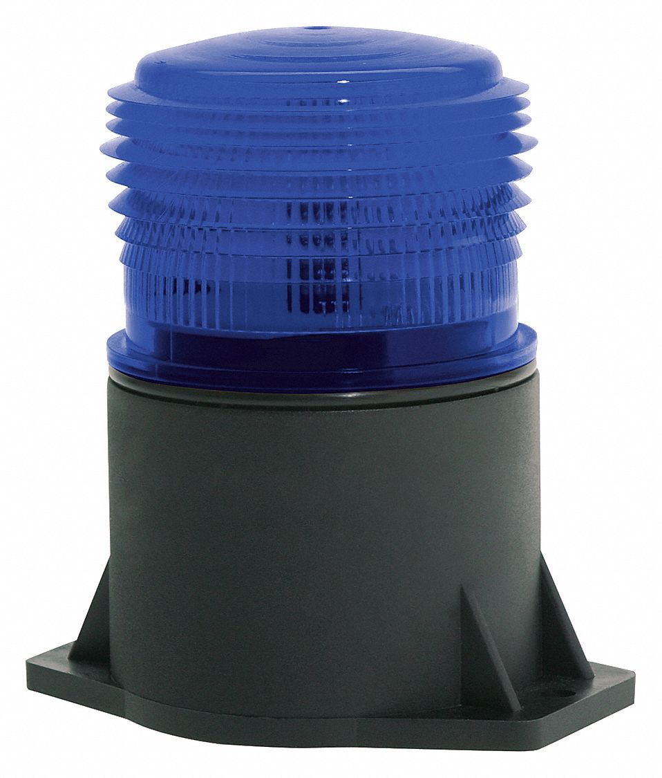 Strobe Light, LED, 12V DC – 80V DC, Flashes per Minute 60, 4-25/64 ...