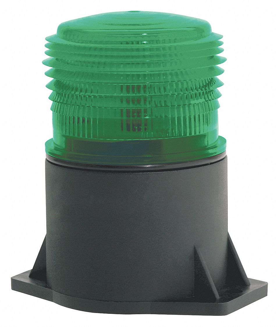 Strobe Light, LED, 12V DC – 80V DC, Flashes per Minute 60, 4-25/64 ...