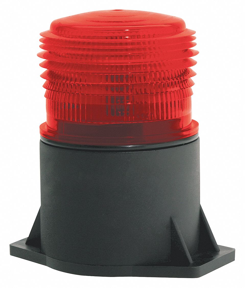 Strobe Light, LED, 12V DC – 80V DC, Flashes per Minute 60, 4-25/64 ...